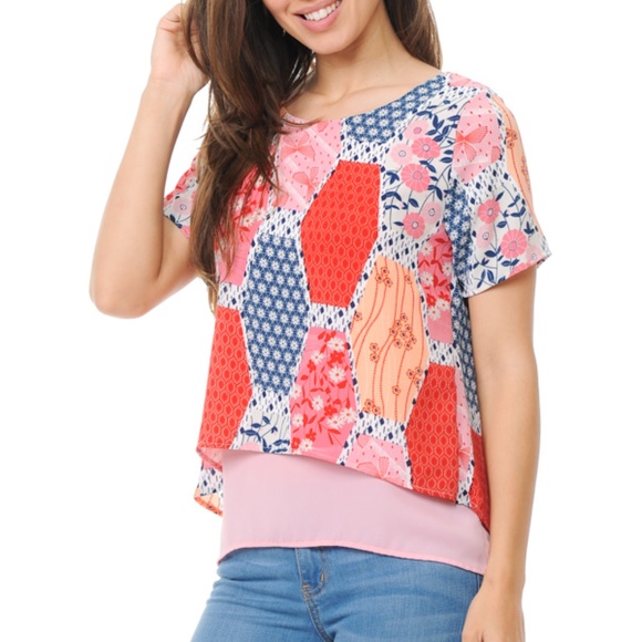 Magic Fit | Tops | Open Back Print Top | Poshmark